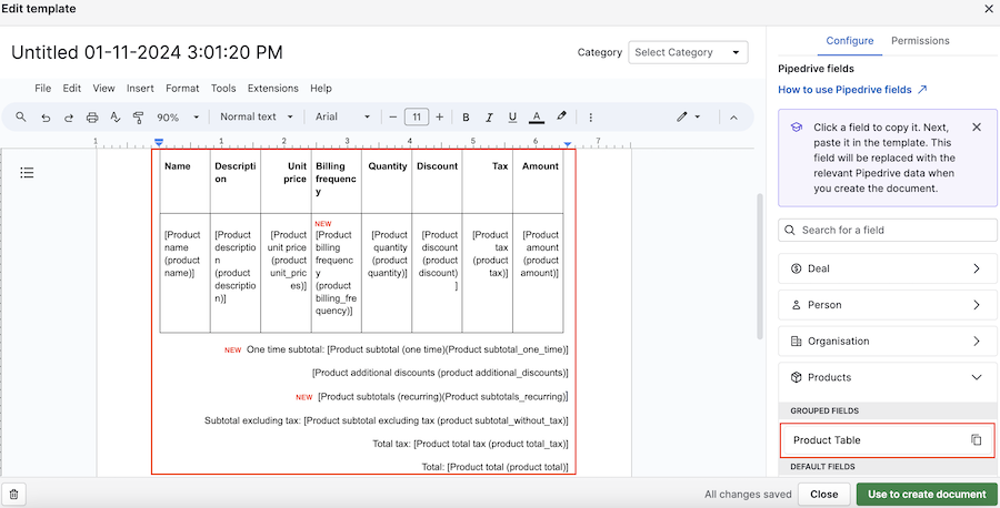 Recurring products - Knowledge Base | Pipedrive